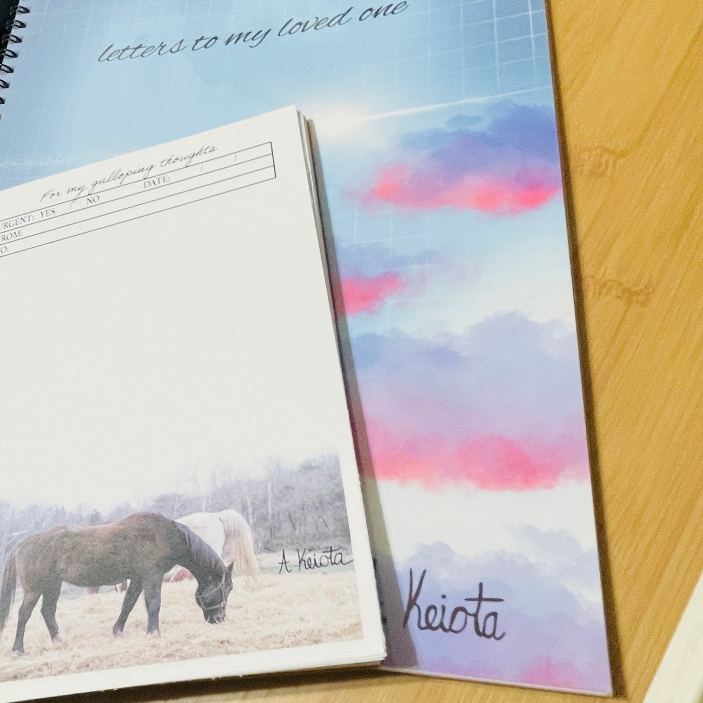 galloping thoughts memo pad – Keiota Studio